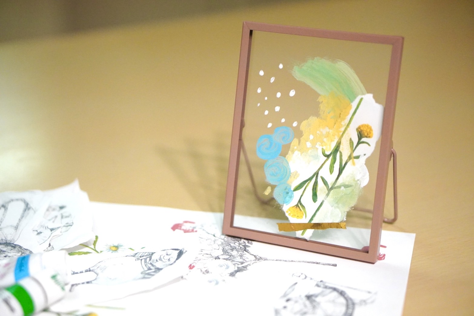 【多拠点クリエイティブチーム nacre】アートで春を迎えましょう ～クリエイターとつくる、自分だけのアートフレーム～ | 福島のレンタルスペース Rough Laugh（ラフラフ）須賀川店